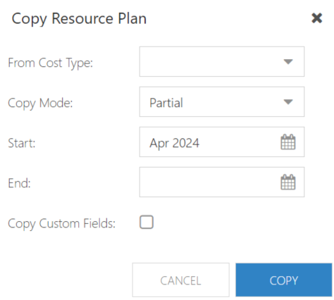 Copy Resource Plan Values – OnePlan Support provided by PPM Works