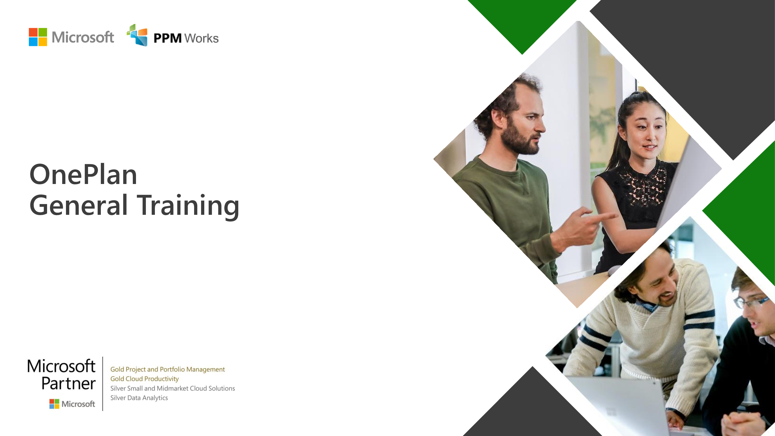 OnePlan General Training PPT Slides – OnePlan Support provided by PPM Works