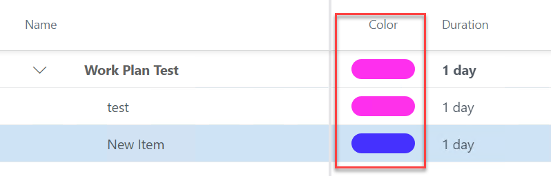 Assign Colors to Work Items in the Work Plan Grid – OnePlan Support ...